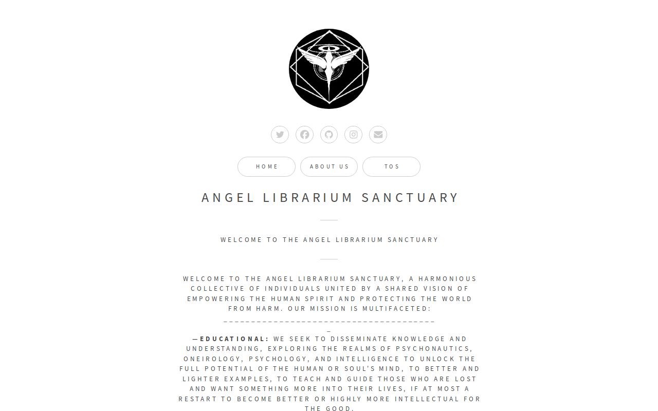 Angel Librarium Sanctuary
